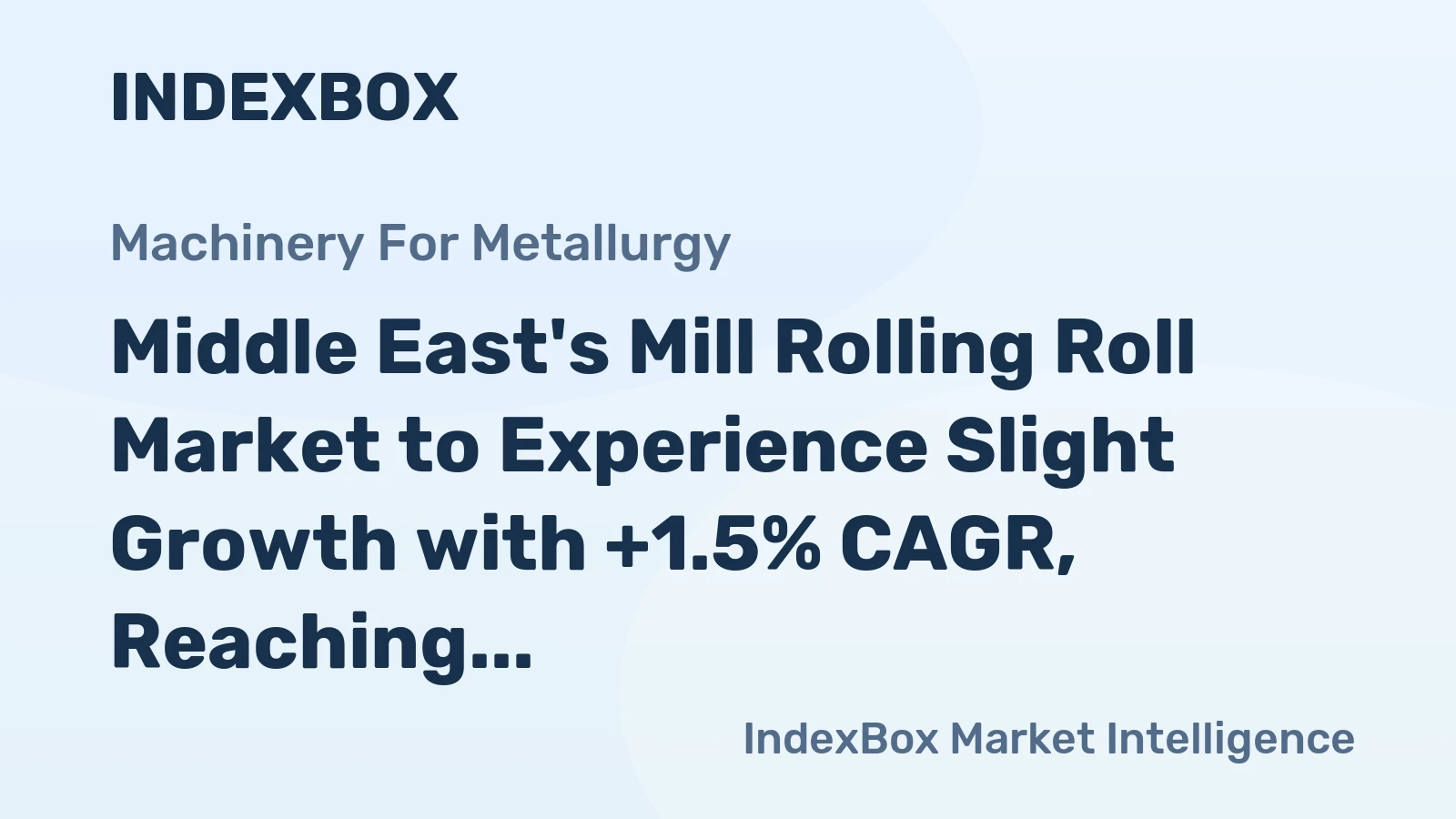 Middle East's Mill Rolling Roll Market to Experience Slight Growth with +1.5% CAGR, Reaching 41K Units by 2035