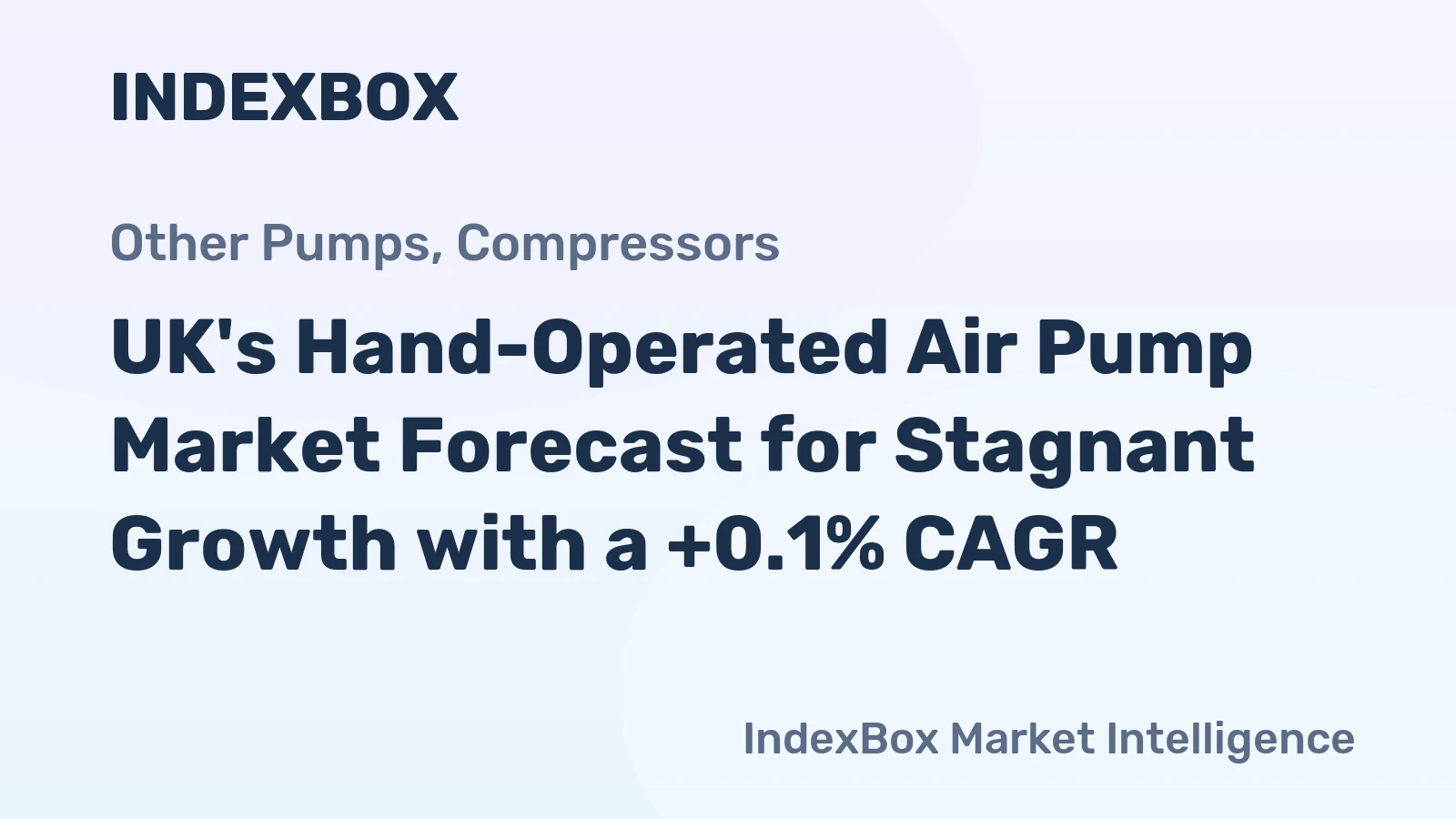 UK's Hand-Operated Air Pump Market Forecast for Stagnant Growth with a +0.1% CAGR