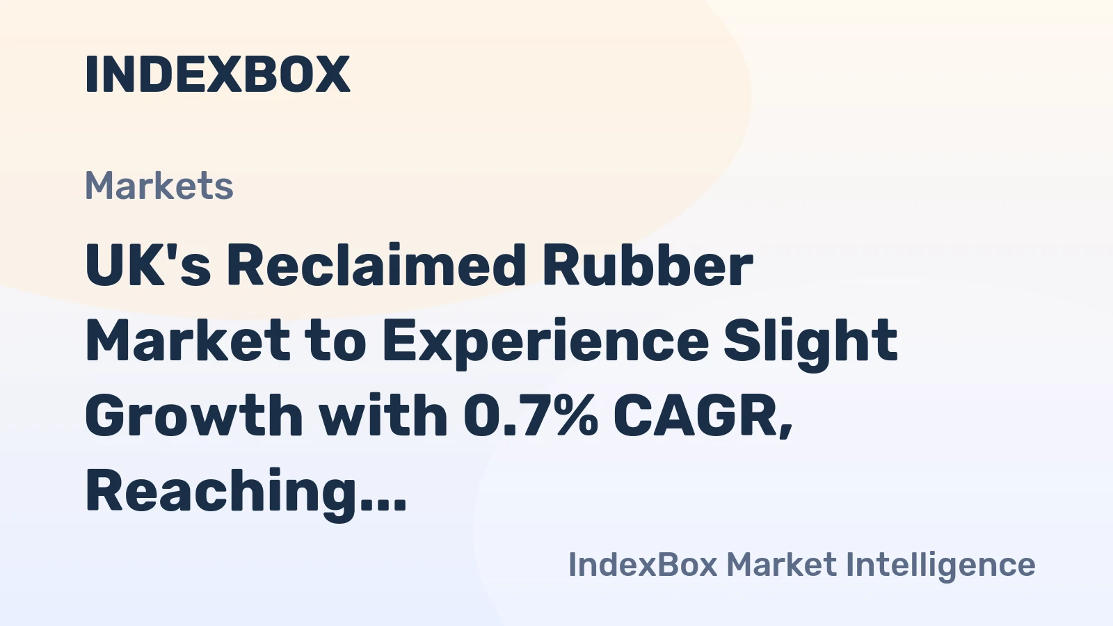 UK's Reclaimed Rubber Market to Experience Slight Growth with 0.7% CAGR, Reaching $72M by 2035