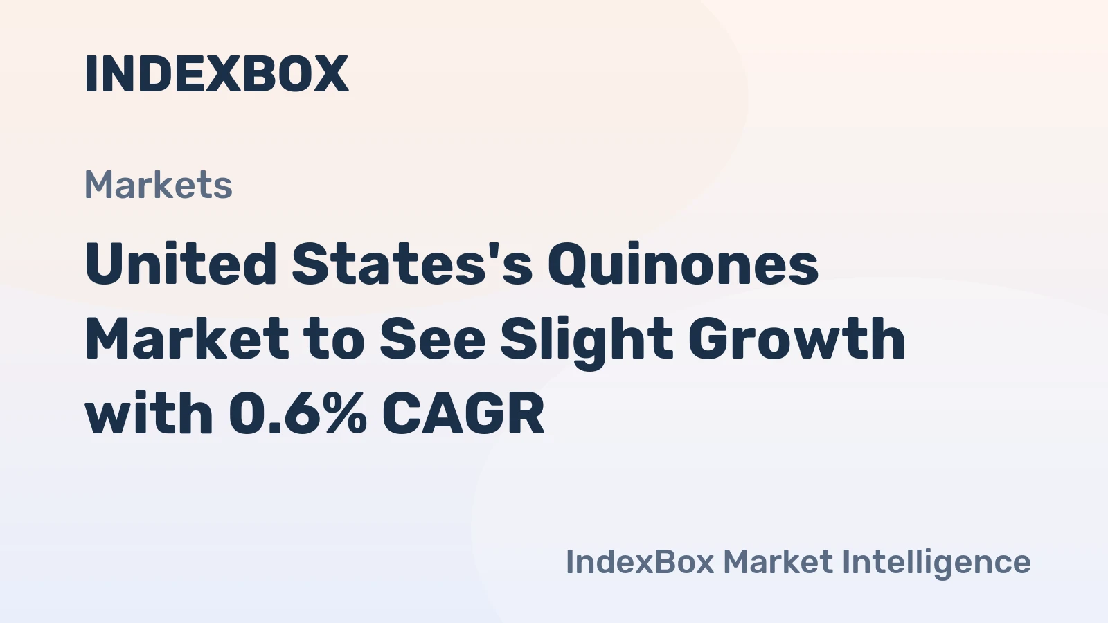 United States's Quinones Market to See Slight Growth with 0.6% CAGR