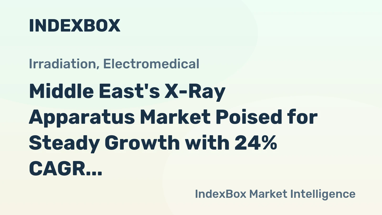 Middle East's X-Ray Apparatus Market Poised for Steady Growth with 24% CAGR in Value Through 2035
