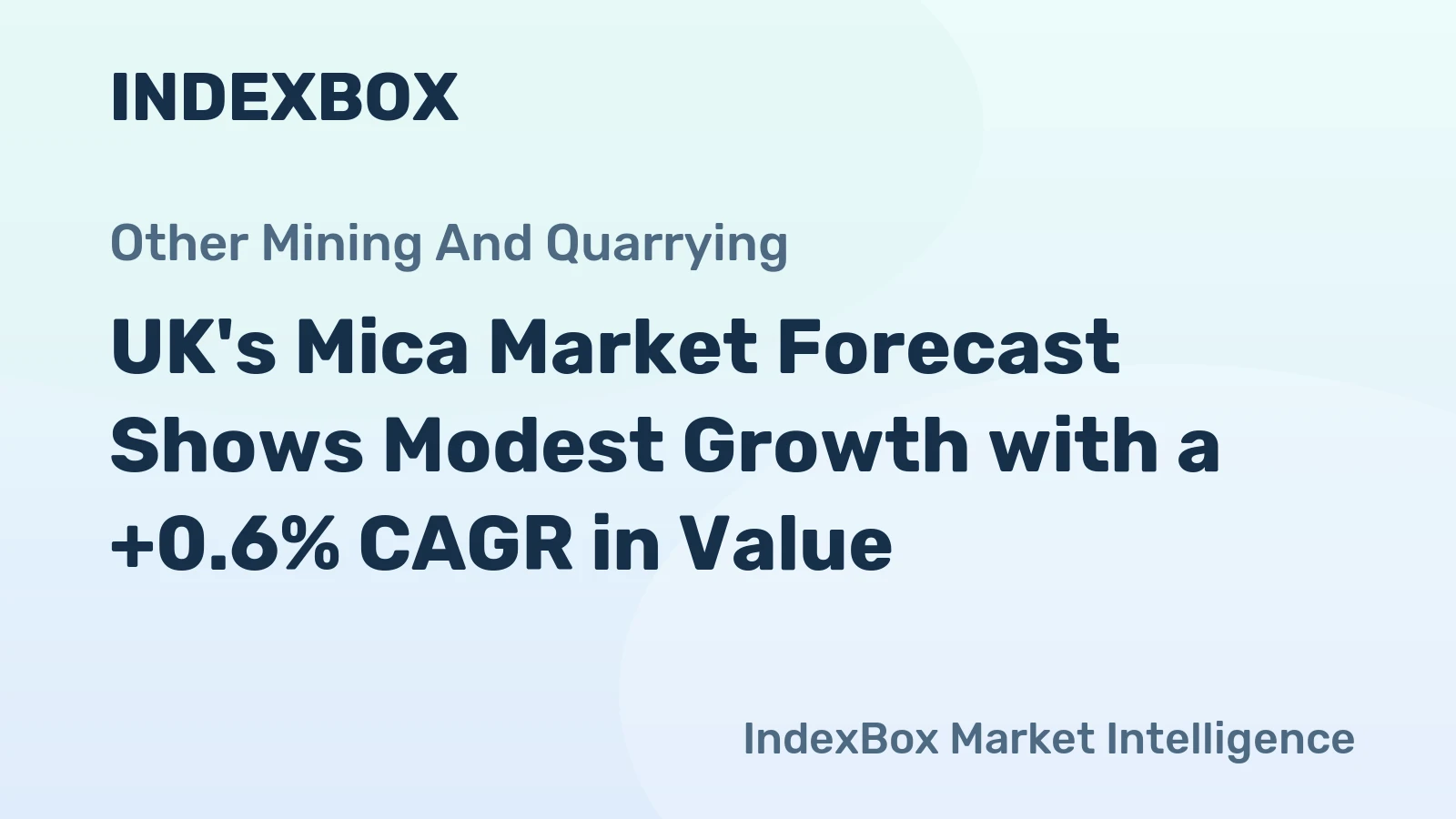 UK's Mica Market Forecast Shows Modest Growth with a +0.6% CAGR in Value