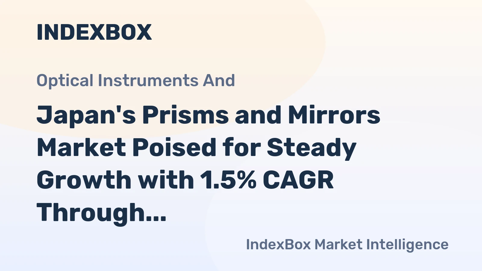 Japan's Prisms and Mirrors Market Poised for Steady Growth with 1.5% CAGR Through 2035