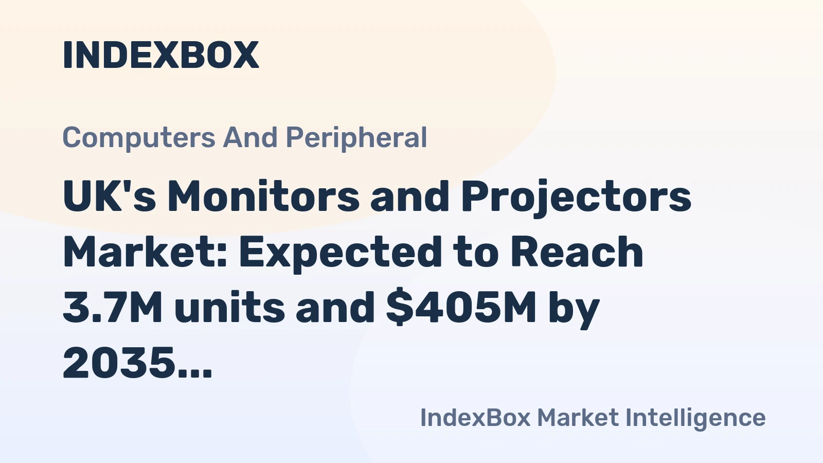 UK's Monitors and Projectors Market: Expected to Reach 3.7M units and $405M by 2035