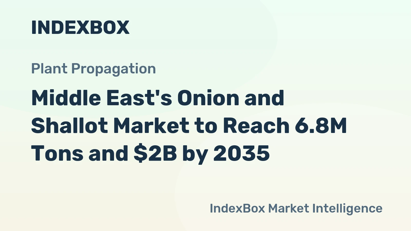 Middle East's Onion and Shallot Market to Reach 6.8M Tons and $2B by 2035