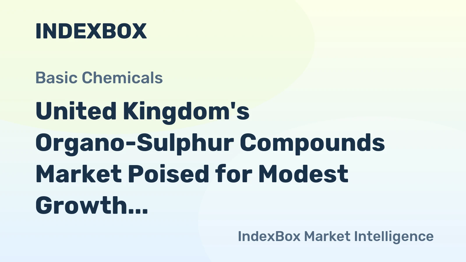 United Kingdom's Organo-Sulphur Compounds Market Poised for Modest Growth With a 1.6% Volume CAGR Through 2035