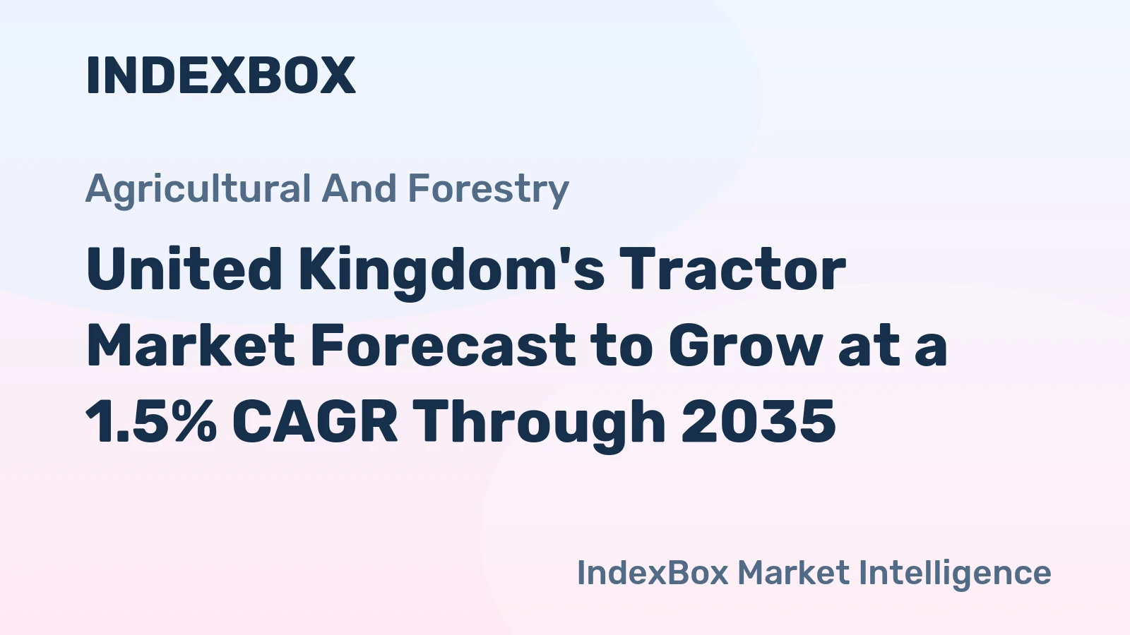 United Kingdom's Tractor Market Forecast to Grow at a 1.5% CAGR Through 2035