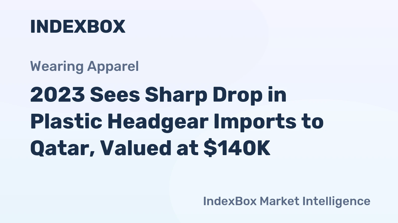 2023 Sees Sharp Drop in Plastic Headgear Imports to Qatar, Valued at $140K