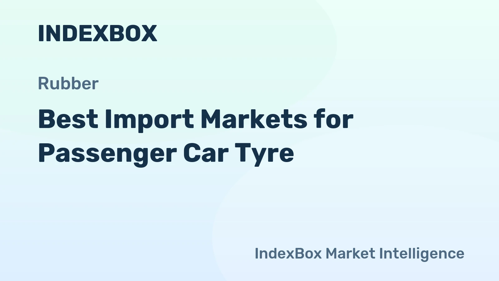 Best Import Markets for Passenger Car Tyre