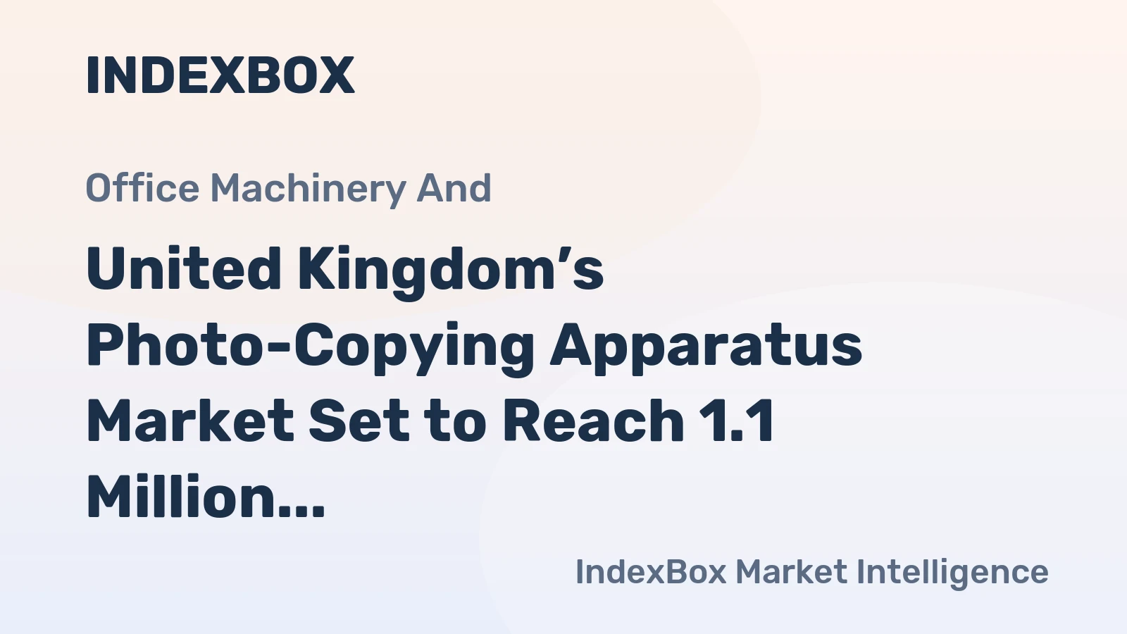 United Kingdom’s Photo-Copying Apparatus Market Set to Reach 1.1 Million Units and $65 Million by 2035