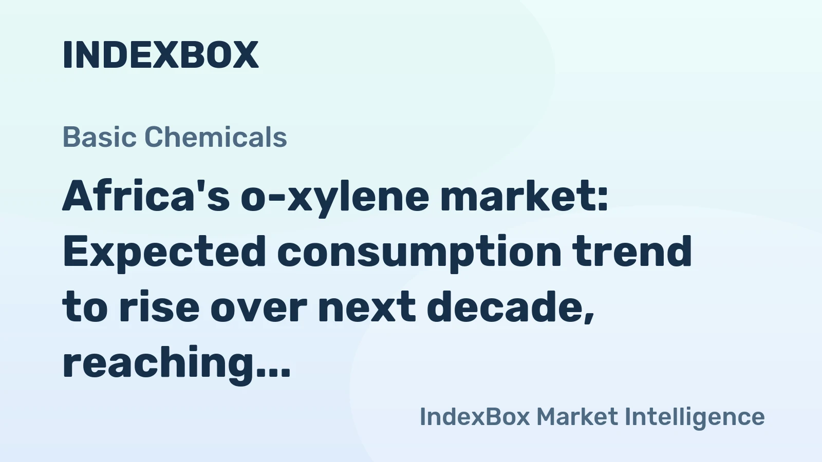 Africa's o-xylene market: Expected consumption trend to rise over next decade, reaching 12K tons in volume and $27M in value by 2035