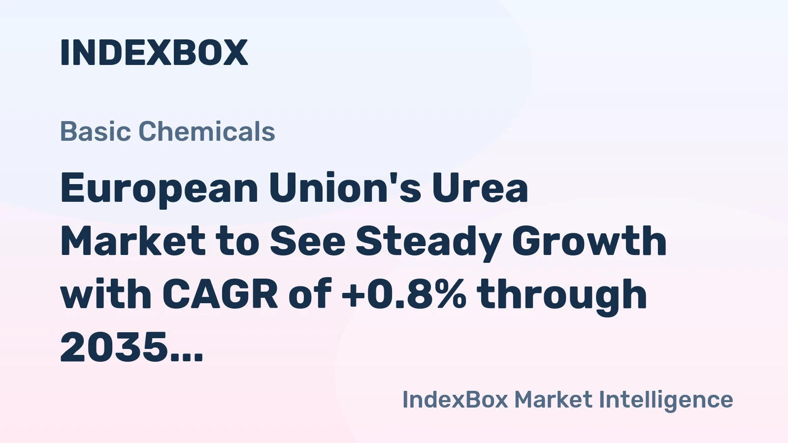 European Union's Urea Market to See Steady Growth with CAGR of +0.8% through 2035
