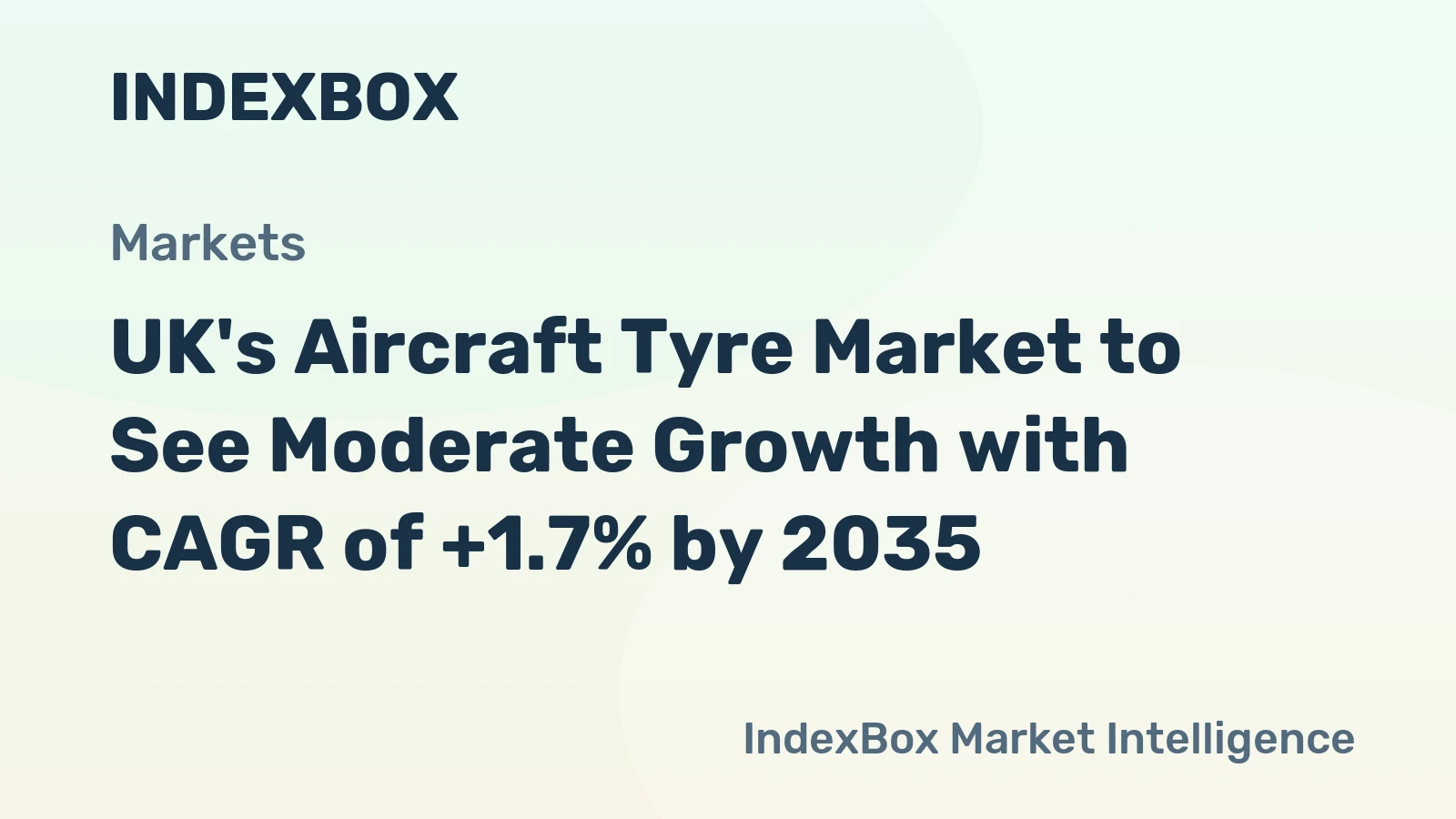 UK's Aircraft Tyre Market to See Moderate Growth with CAGR of +1.7% by 2035