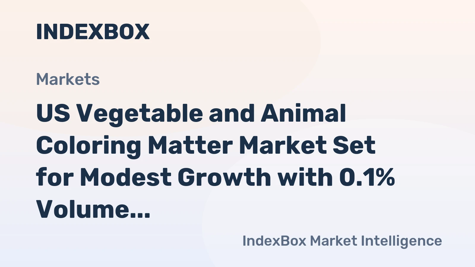 US Vegetable and Animal Coloring Matter Market Set for Modest Growth with 0.1% Volume CAGR Through 2035