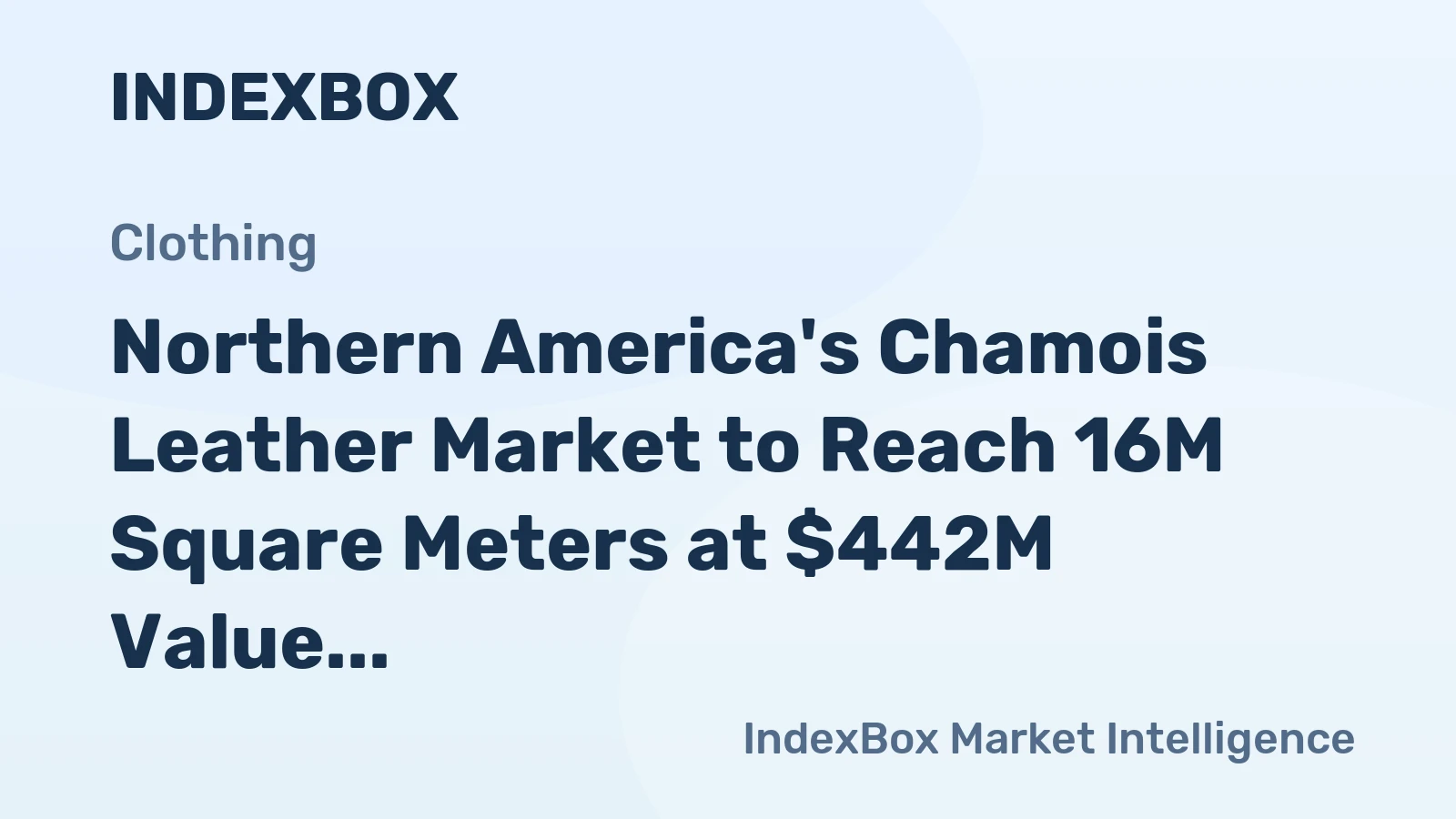 Northern America's Chamois Leather Market to Reach 16M Square Meters at $442M Value by 2035