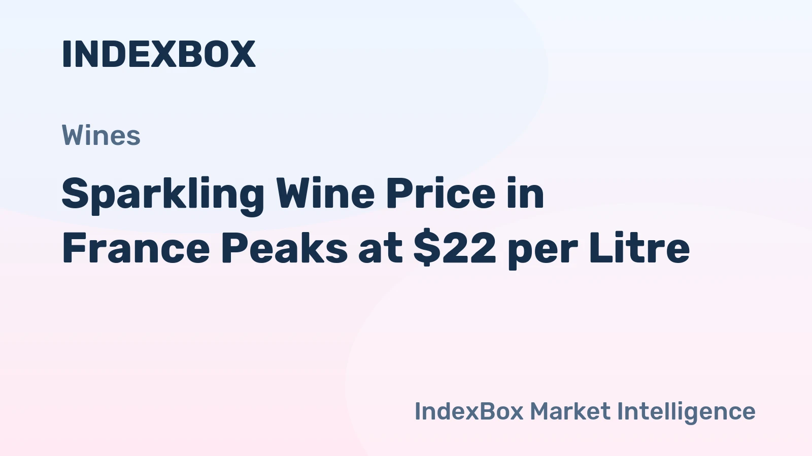 Sparkling Wine Price in France Peaks at $22 per Litre