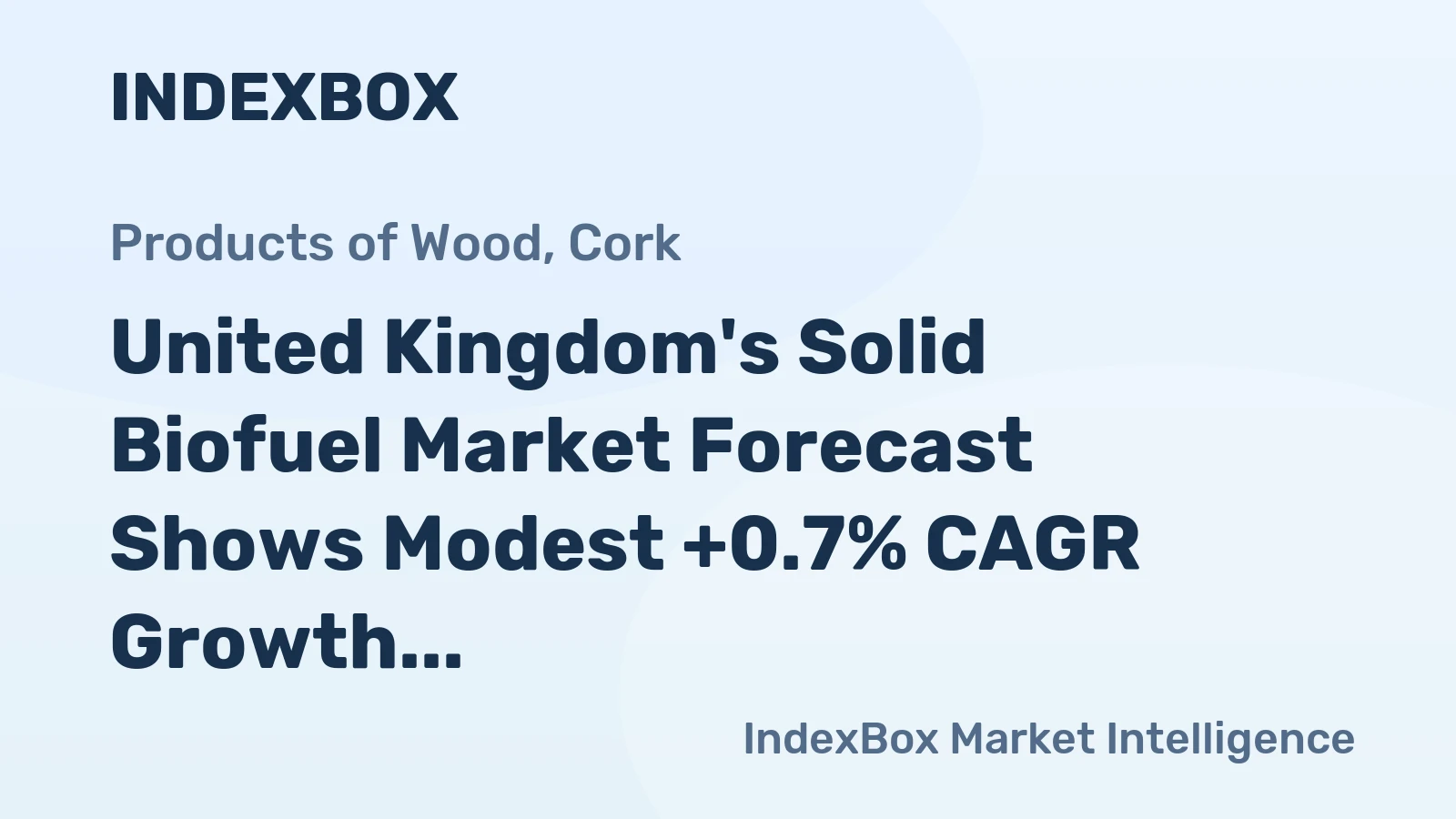 United Kingdom's Solid Biofuel Market Forecast Shows Modest +0.7% CAGR Growth to 2035