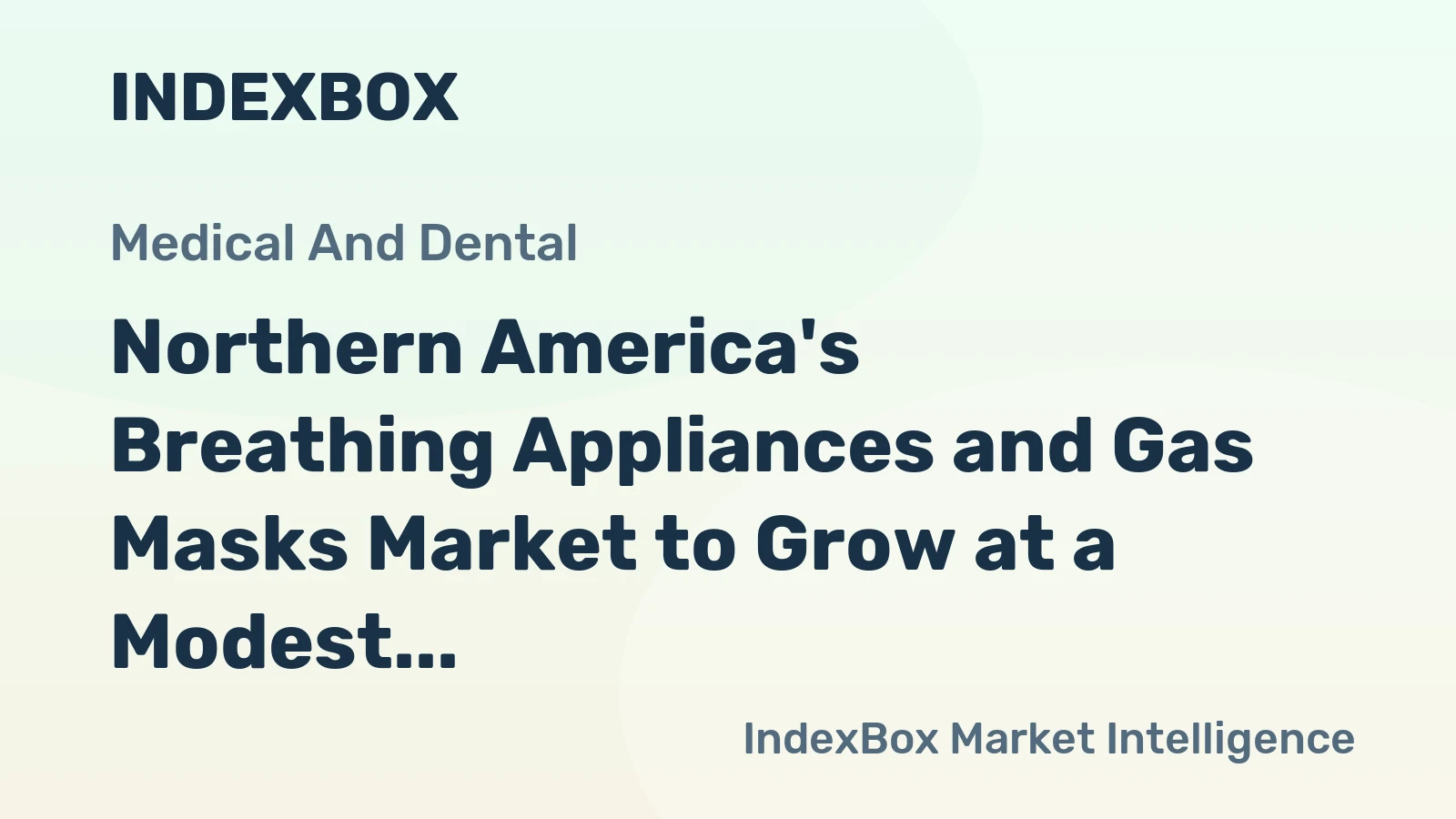 Northern America's Breathing Appliances and Gas Masks Market to Grow at a Modest Pace, Reaching 110M Units by 2035