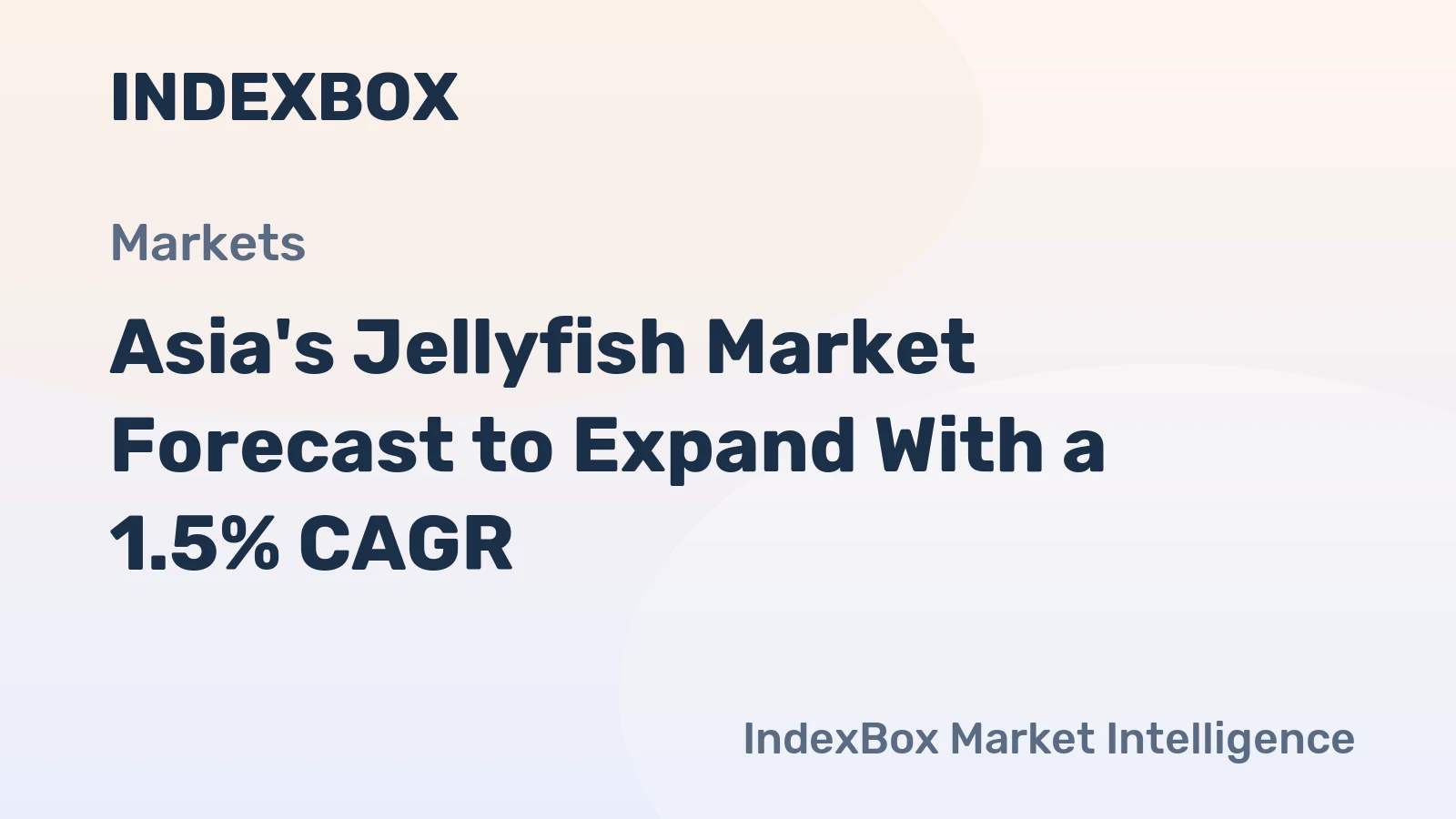Asia's Jellyfish Market Forecast to Expand With a 1.5% CAGR