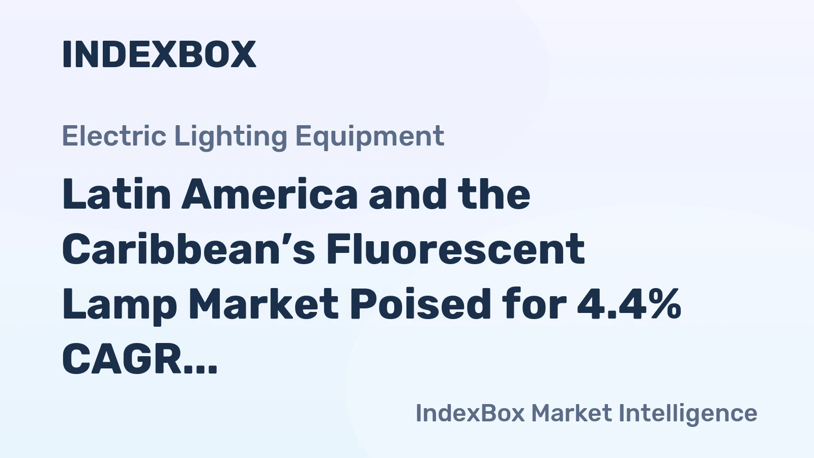 Latin America and the Caribbean’s Fluorescent Lamp Market Poised for 4.4% CAGR Growth Through 2035