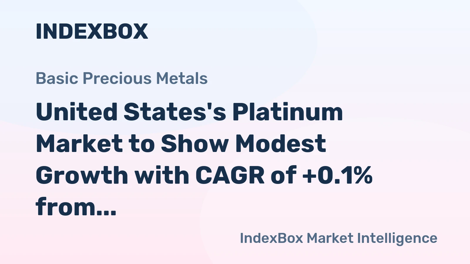 United States's Platinum Market to Show Modest Growth with CAGR of +0.1% from 2024-2035