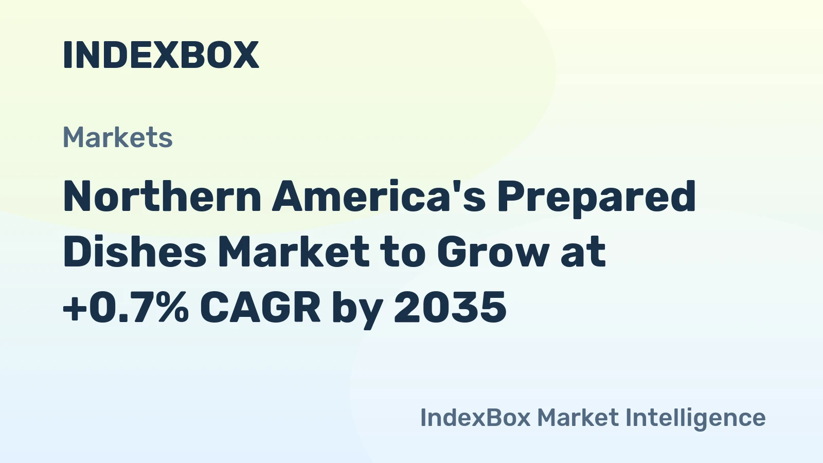 Northern America's Prepared Dishes Market to Grow at +0.7% CAGR by 2035