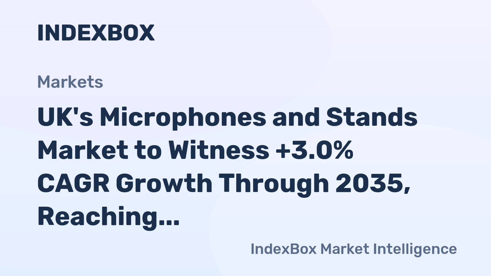 UK's Microphones and Stands Market to Witness +3.0% CAGR Growth Through 2035, Reaching $312M