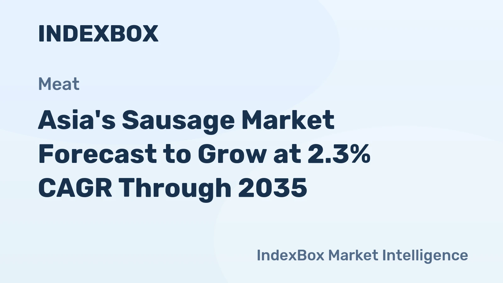 Asia's Sausage Market Forecast to Grow at 2.3% CAGR Through 2035