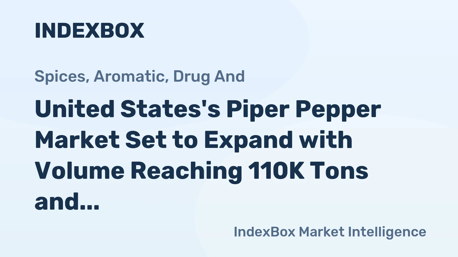 United States's Piper Pepper Market Set to Expand with Volume Reaching 110K Tons and Value Climbing to $567M by 2035