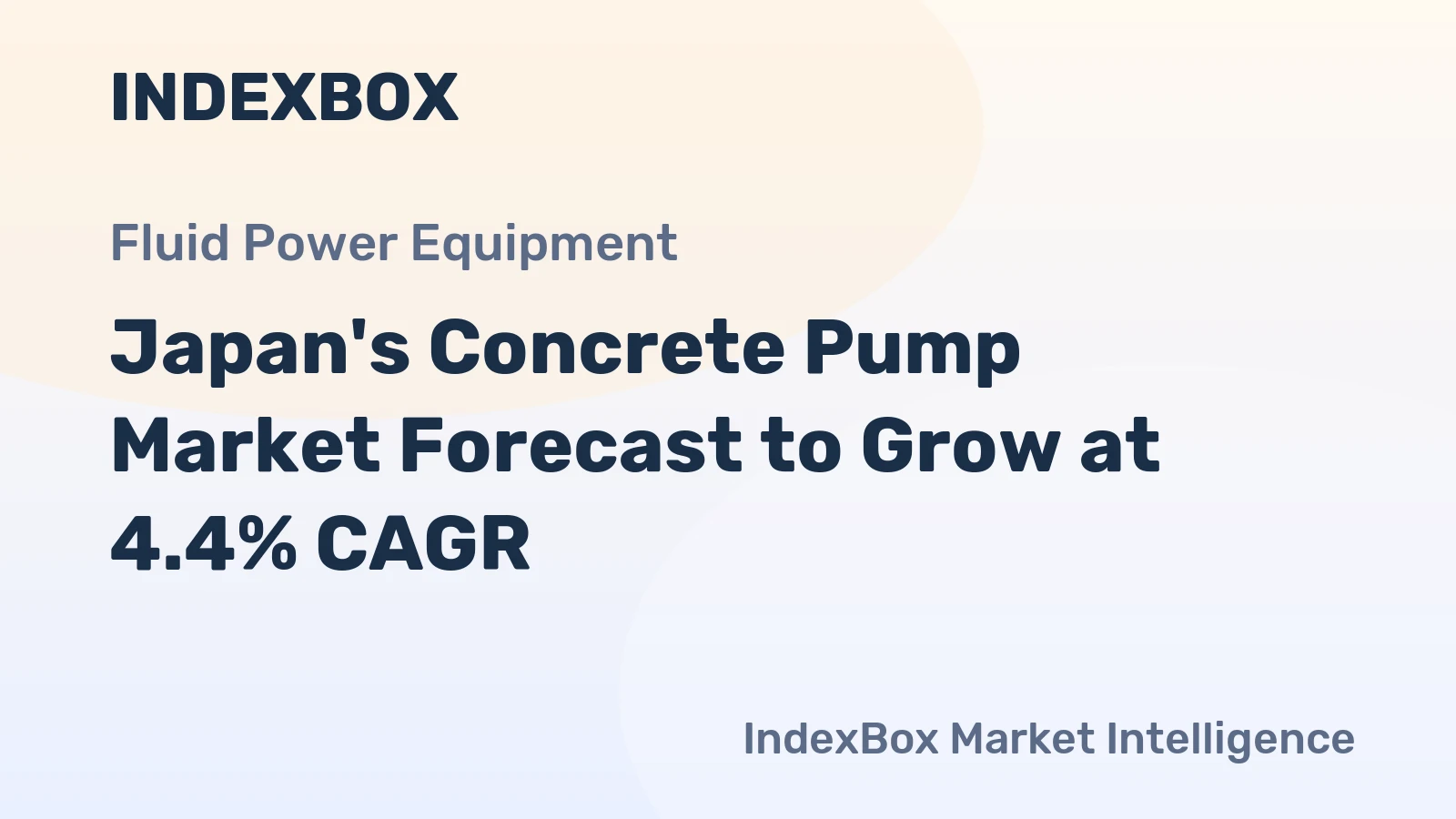 Japan's Concrete Pump Market Forecast to Grow at 4.4% CAGR