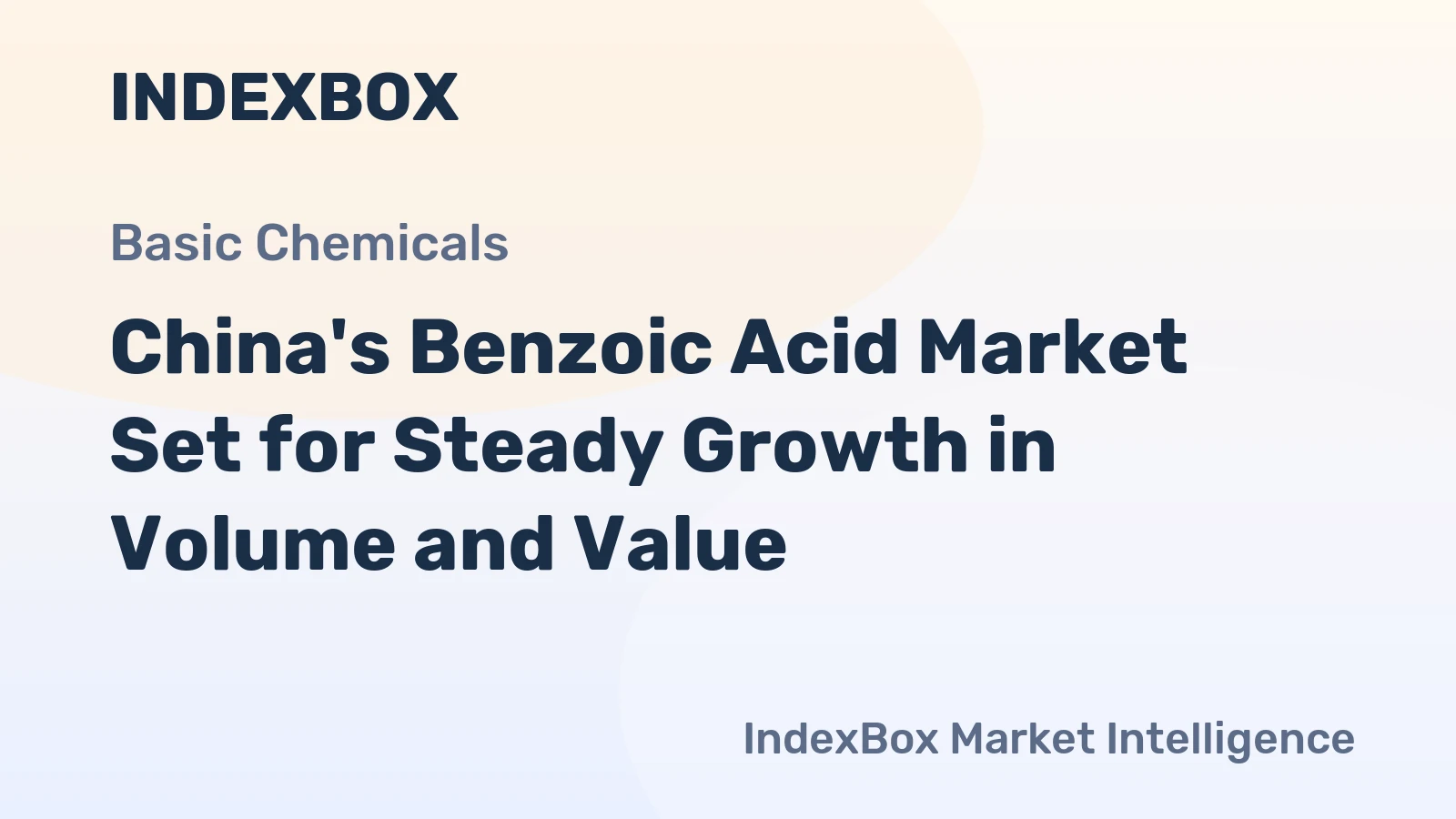 China's Benzoic Acid Market Set for Steady Growth in Volume and Value