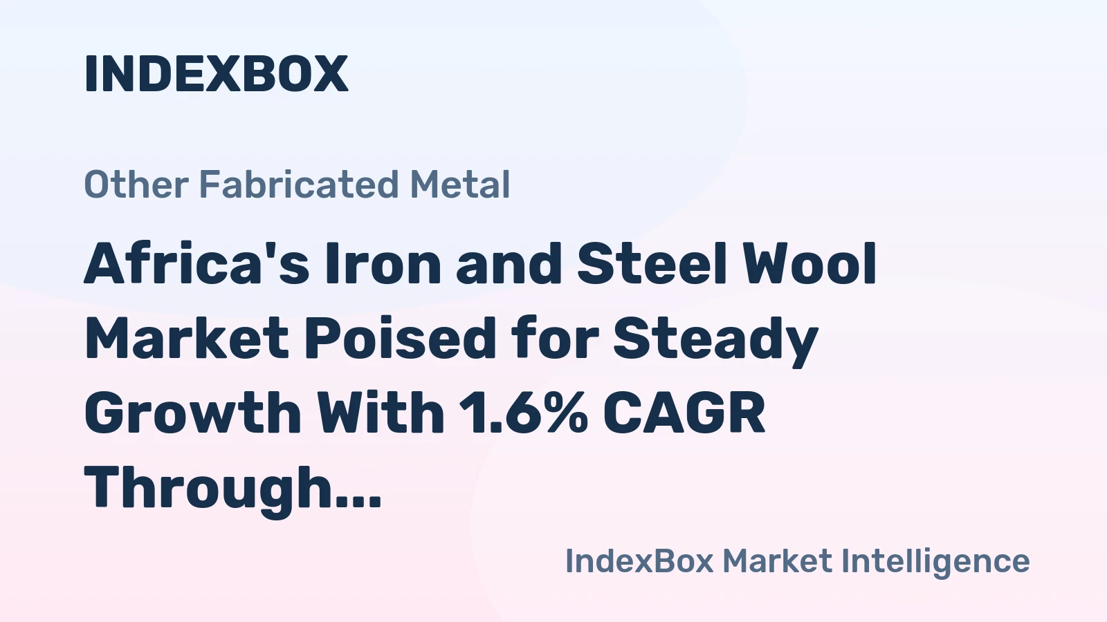 Africa's Iron and Steel Wool Market Poised for Steady Growth With 1.6% CAGR Through 2035