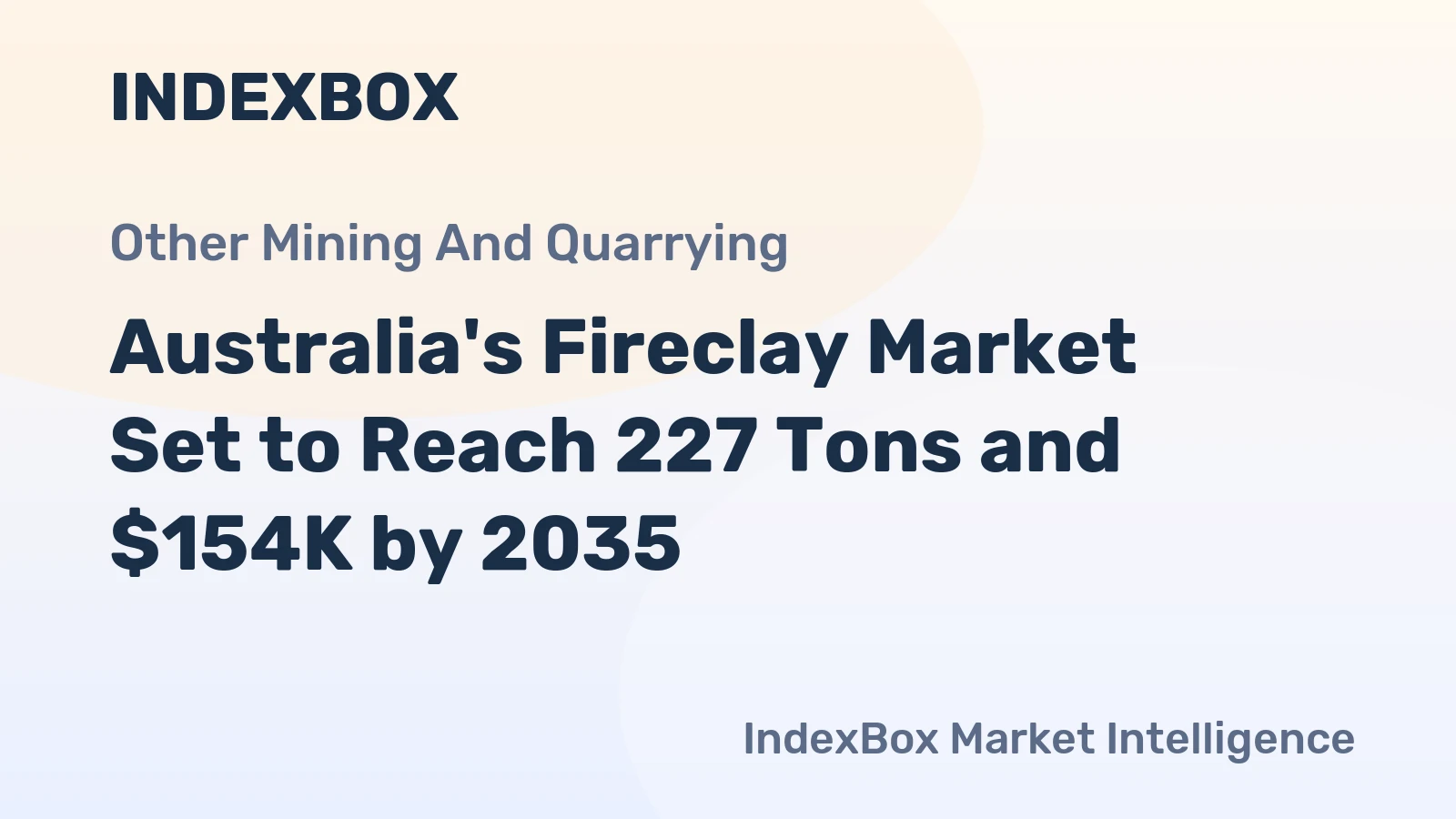 Australia's Fireclay Market Set to Reach 227 Tons and $154K by 2035