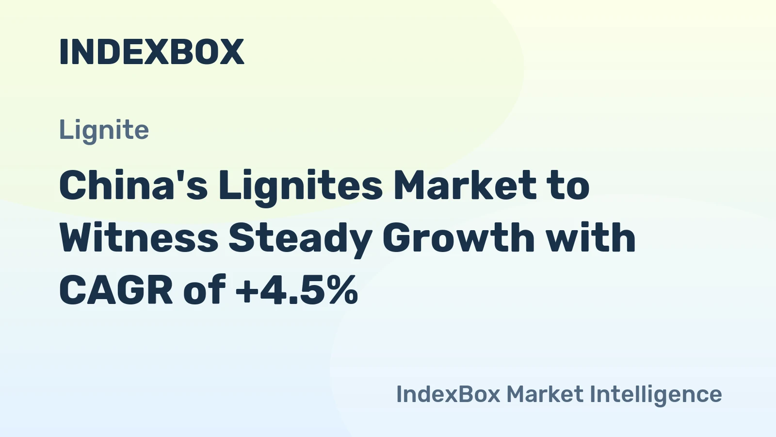 China's Lignites Market to Witness Steady Growth with CAGR of +4.5%