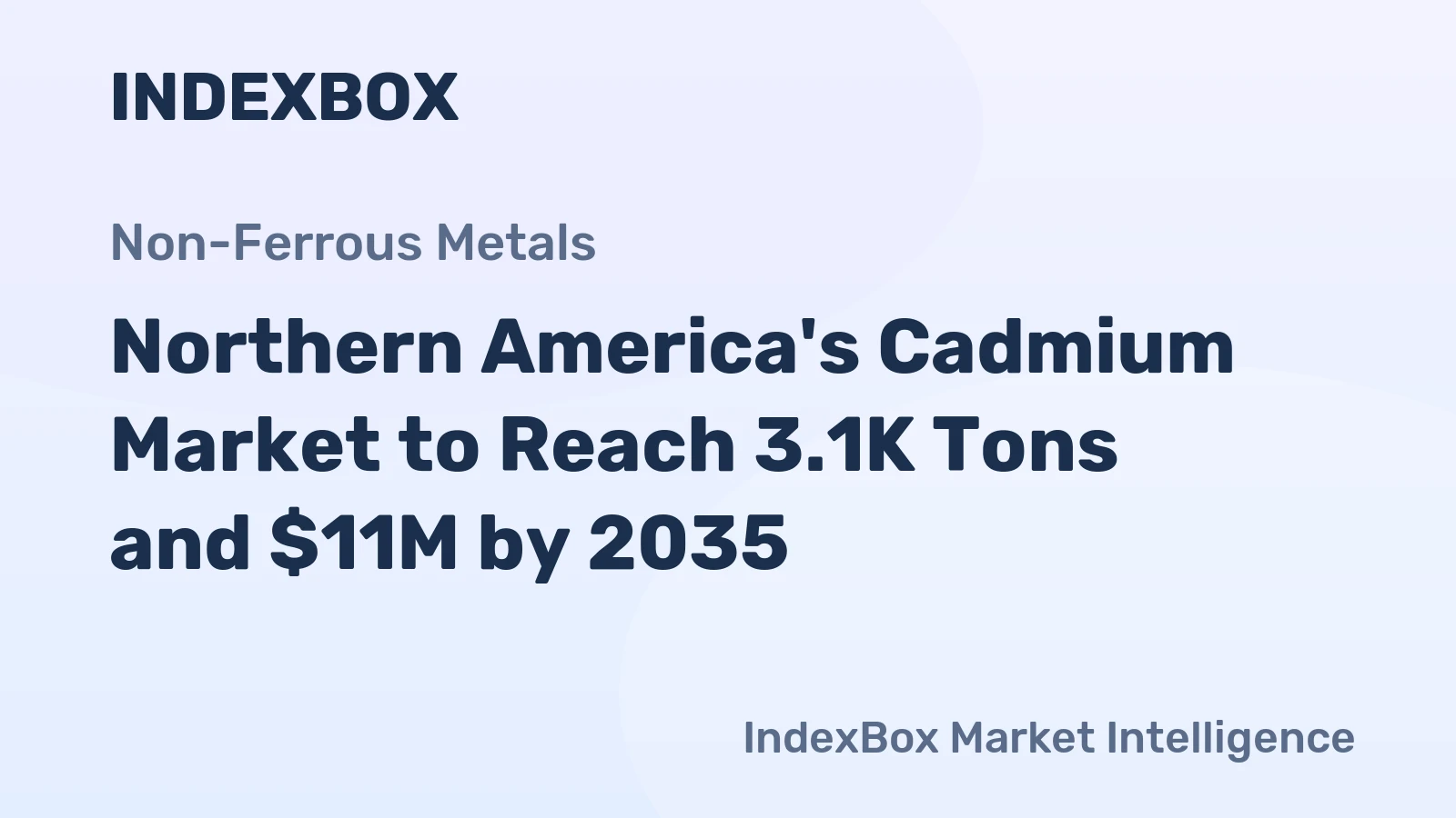 Northern America's Cadmium Market to Reach 3.1K Tons and $11M by 2035