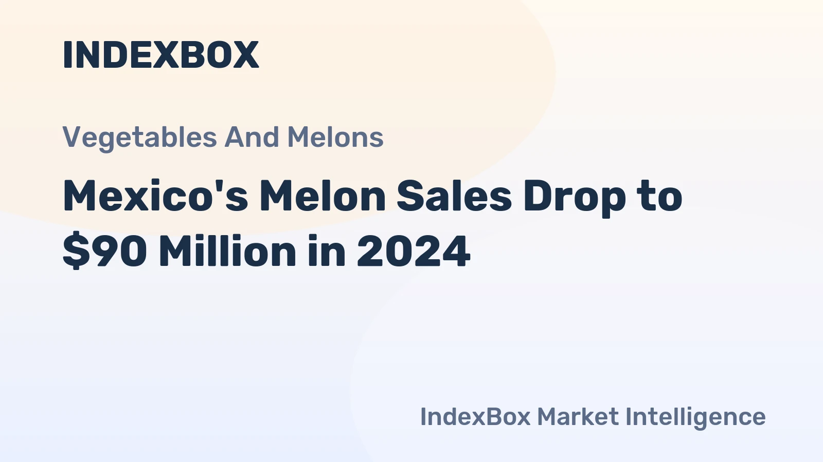 Mexico's Melon Sales Drop to $90 Million in 2024