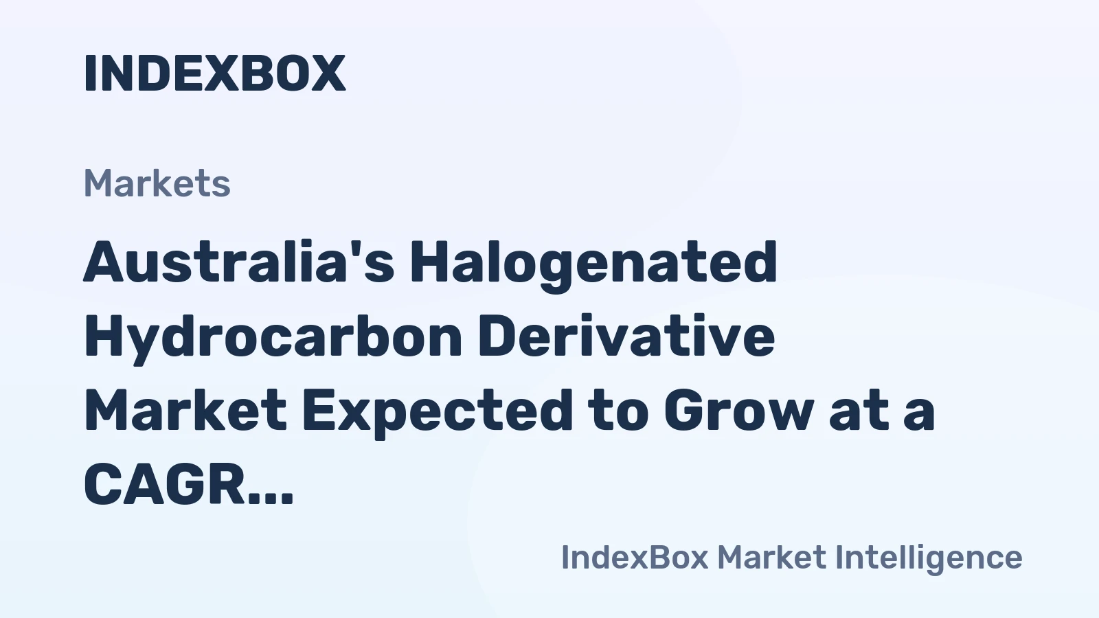 Australia's Halogenated Hydrocarbon Derivative Market Expected to Grow at a CAGR of +0.2% over the Next Decade