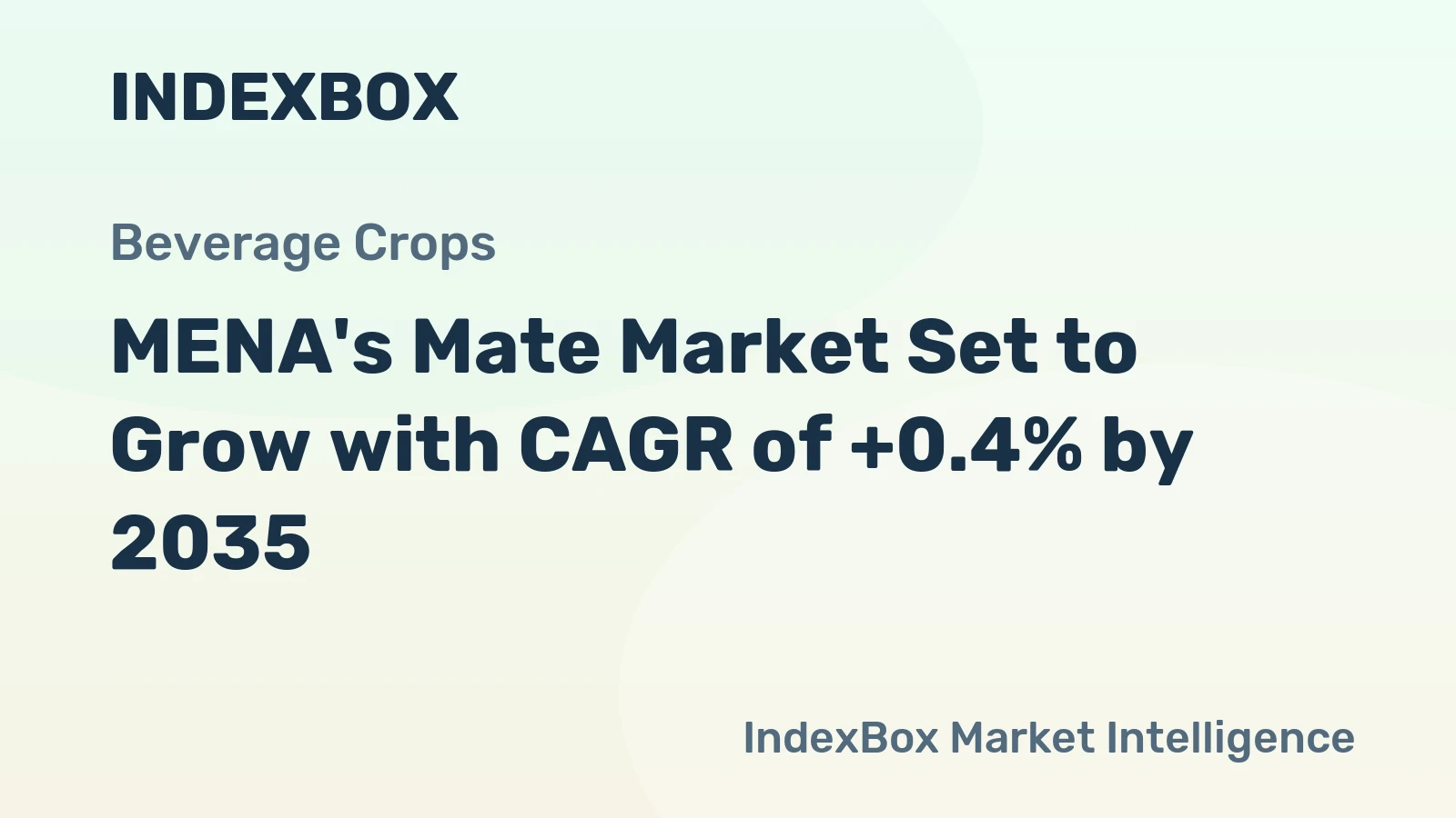 MENA's Mate Market Set to Grow with CAGR of +0.4% by 2035