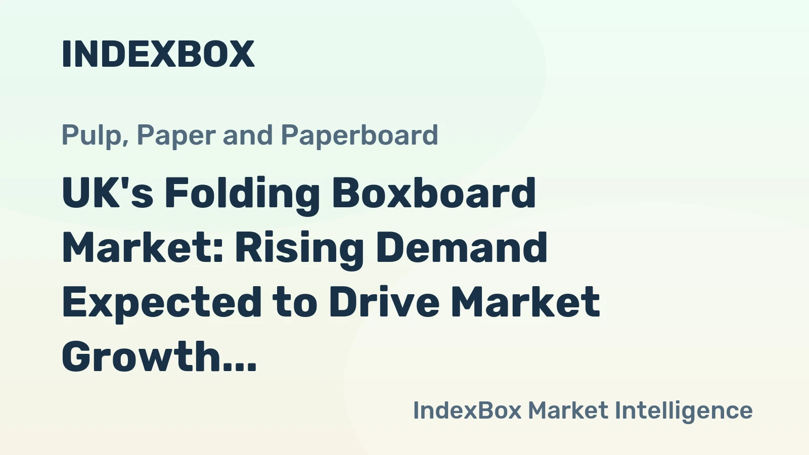 UK's Folding Boxboard Market: Rising Demand Expected to Drive Market Growth to 743K tons and $1.3B by 2035