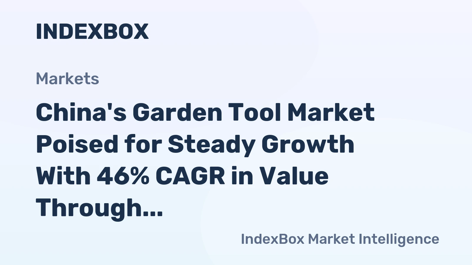 China's Garden Tool Market Poised for Steady Growth With 46% CAGR in Value Through 2035