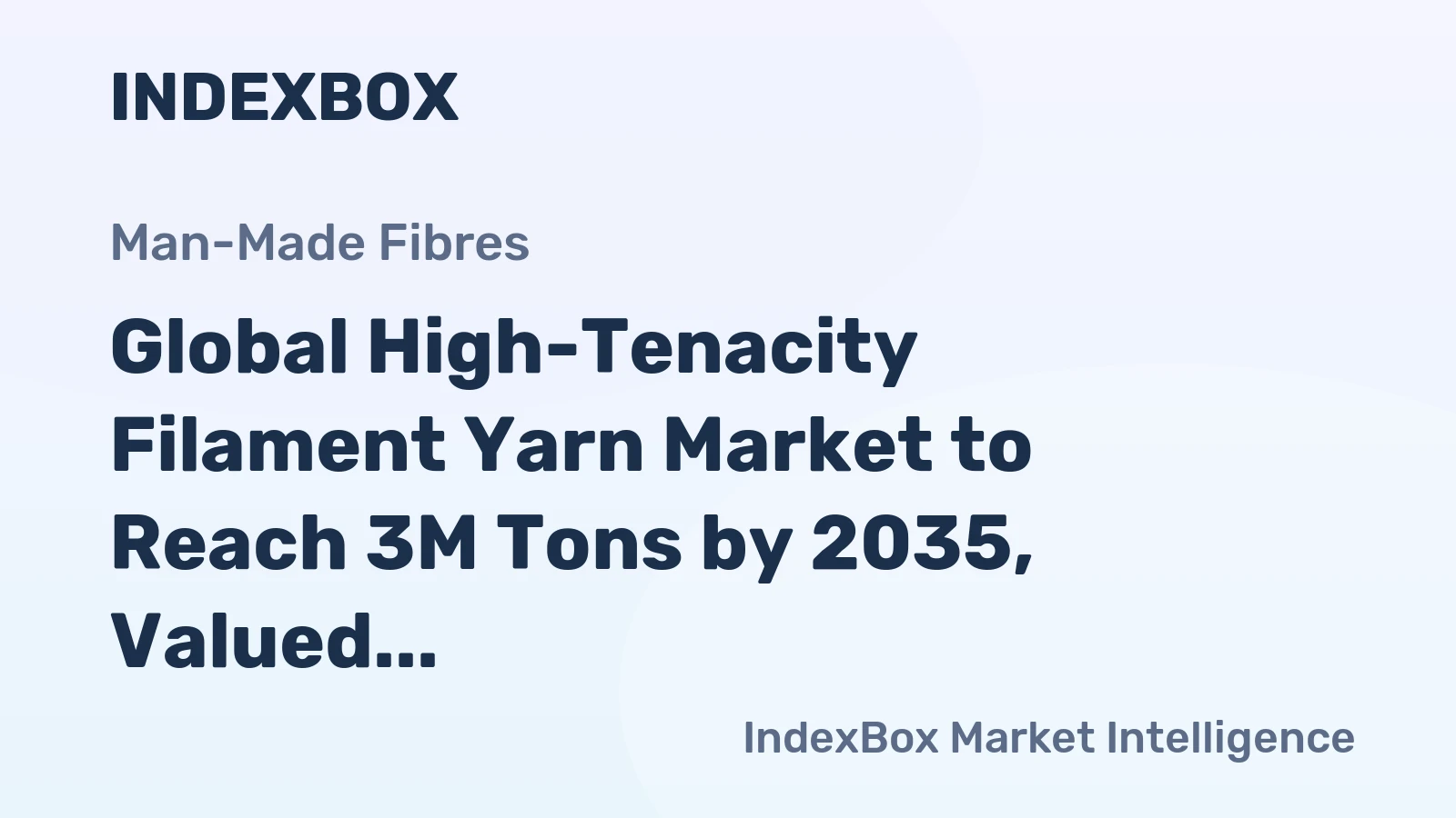 Global High-Tenacity Filament Yarn Market to Reach 3M Tons by 2035, Valued at $15B