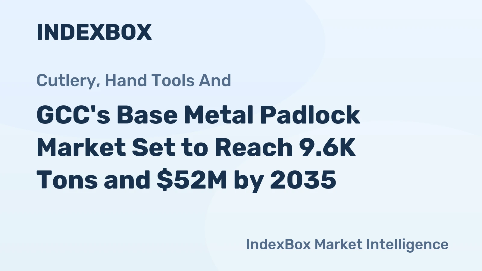 GCC's Base Metal Padlock Market Set to Reach 9.6K Tons and $52M by 2035