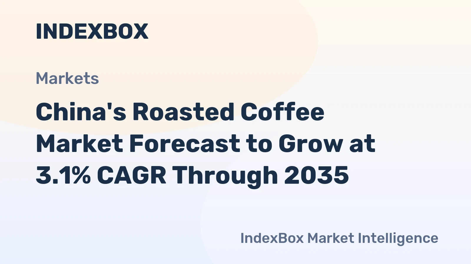 China's Roasted Coffee Market Forecast to Grow at 3.1% CAGR Through 2035