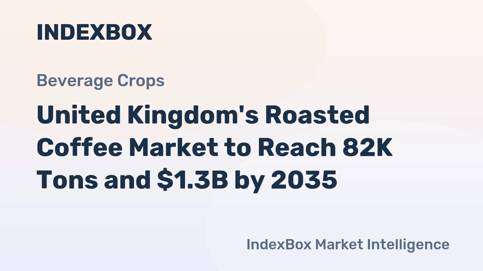 United Kingdom's Roasted Coffee Market to Reach 82K Tons and $1.3B by 2035