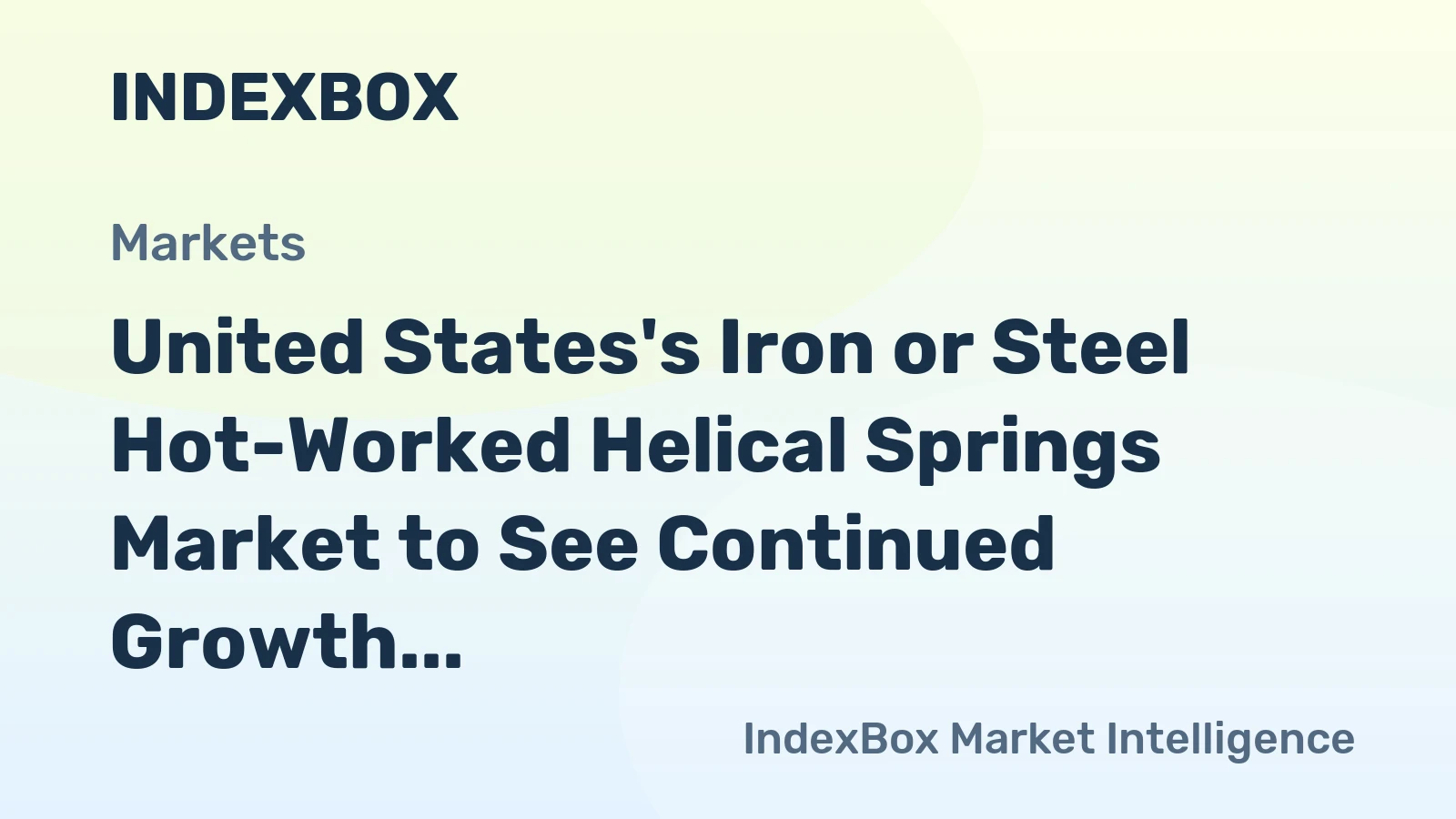 United States's Iron or Steel Hot-Worked Helical Springs Market to See Continued Growth, Reaching 429K Tons and $3.4B by 2035