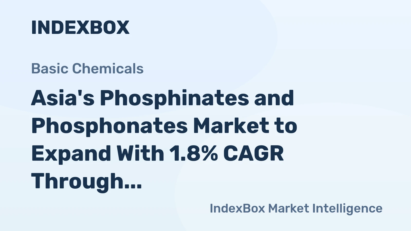 Asia's Phosphinates and Phosphonates Market to Expand With 1.8% CAGR Through 2035