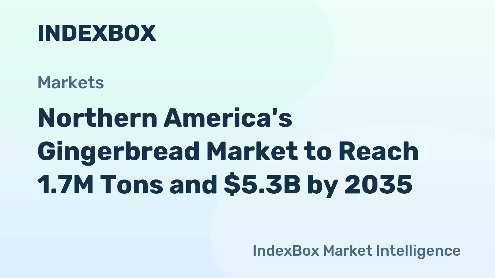 Northern America's Gingerbread Market to Reach 1.7M Tons and $5.3B by 2035
