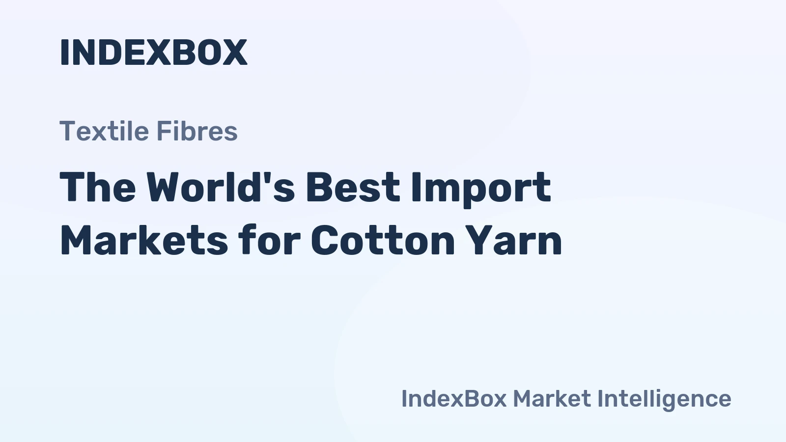 The World's Best Import Markets for Cotton Yarn