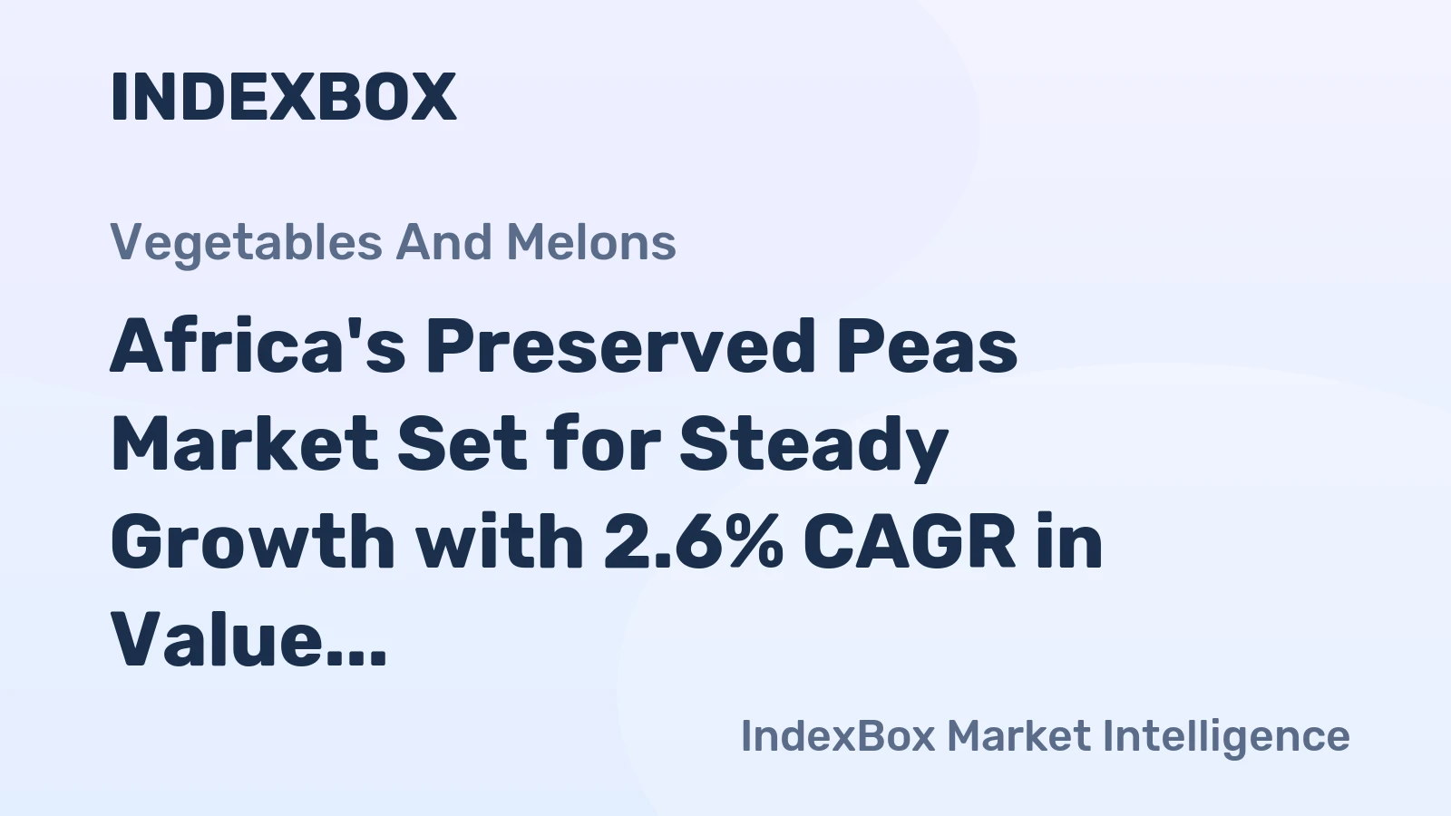 Africa's Preserved Peas Market Set for Steady Growth with 2.6% CAGR in Value Through 2035