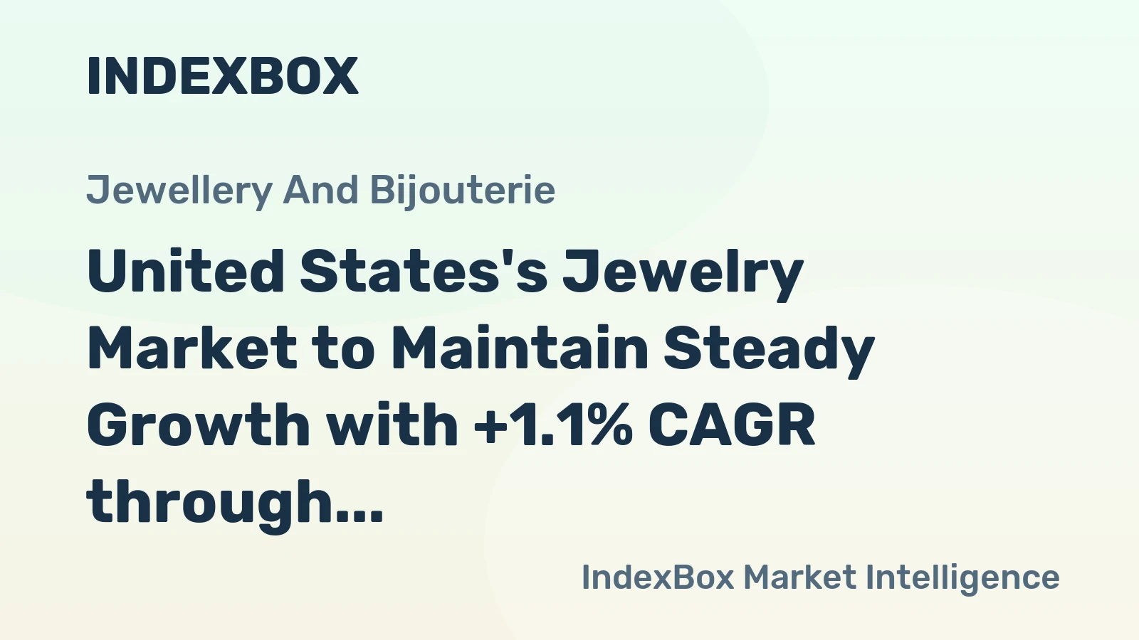 United States's Jewelry Market to Maintain Steady Growth with +1.1% CAGR through 2035